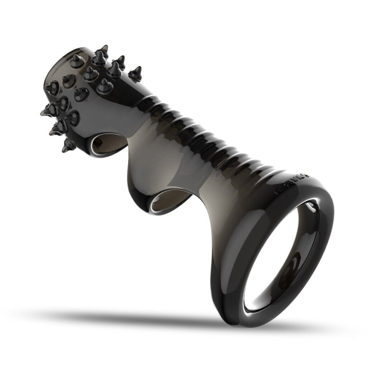 Stretchy Male Penis Extension Sleeve Cock Cage Rings Erection Girth En